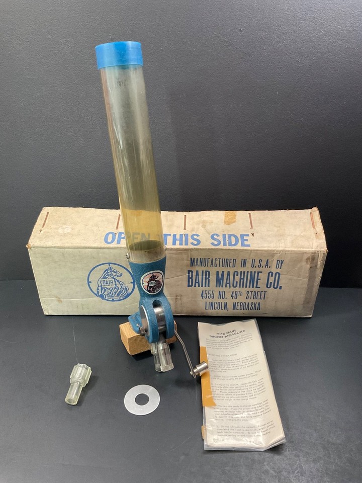 Bair Company #316 Micro Reloading Powder Measure Original Box Manual ...