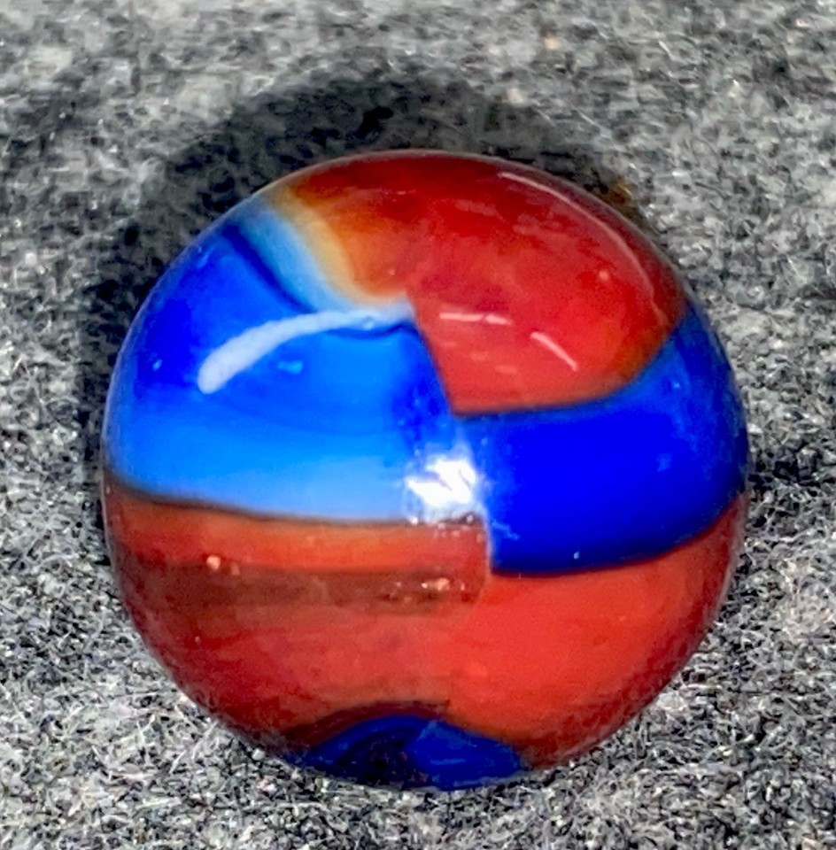 😎 “Spiderman” Vintage Marble King “OXblood” Rainbow-Mint-.62 Stunning ...