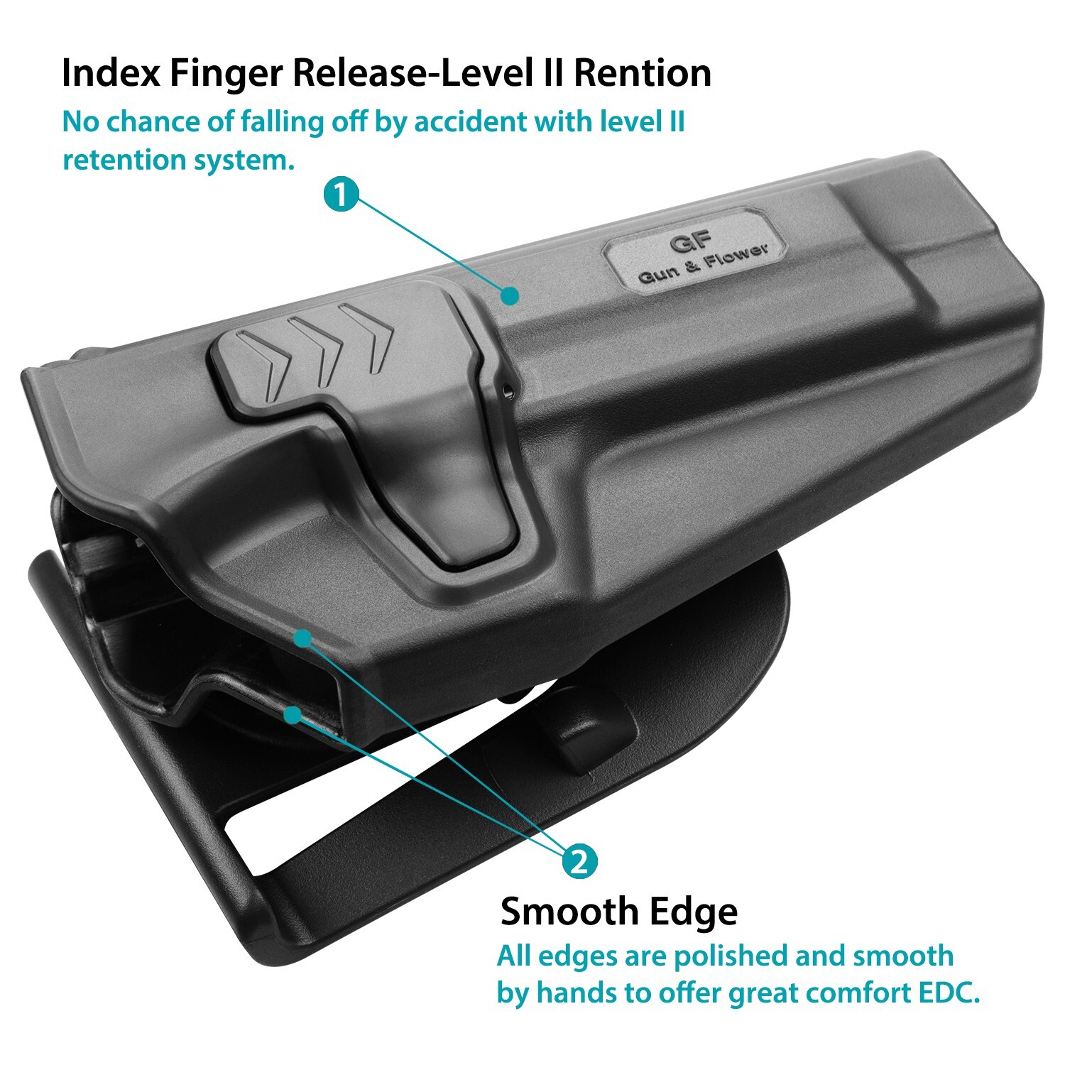 Beretta 92FS Holster, OWB Holster Fit Beretta 92 FS/Beretta M9 Only ...