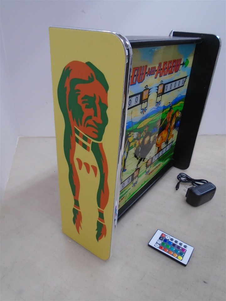 Bally Bow And Arrow Pinball Head LED Display light box | eBay