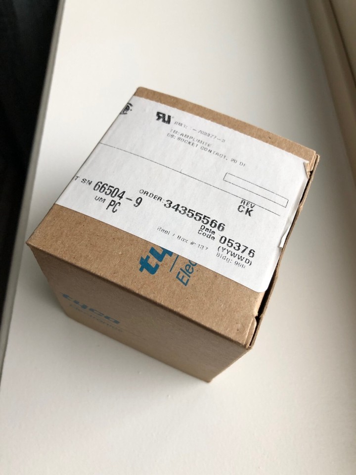 10 Tyco TE AMP 66504-9 Connector SOCKET CONTACT 20-24AWG GOLD CRIMP USA ...