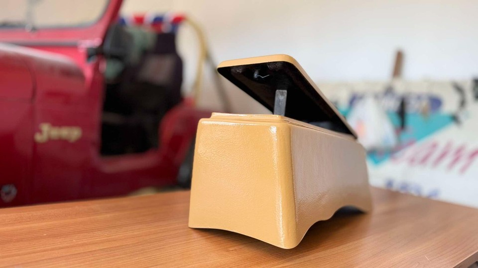 Tan Center Console for 1976-1990 Jeep CJ5 CJ7 YJ Wrangler FRP Copy from ...