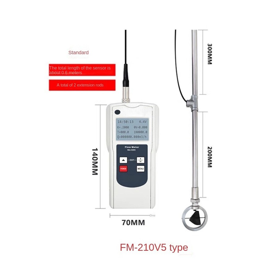 Portable Flow Rate Flow Meter River Nullah Flow Meter Water Flow ...