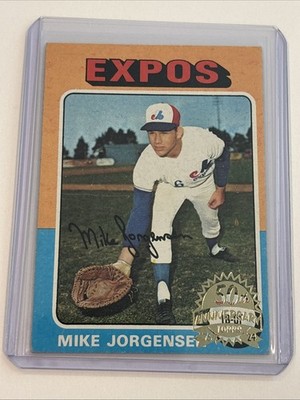 2024 Topps Heritage Mike Jorgensen 1975 50th Stamped Buyback Expos Card ...