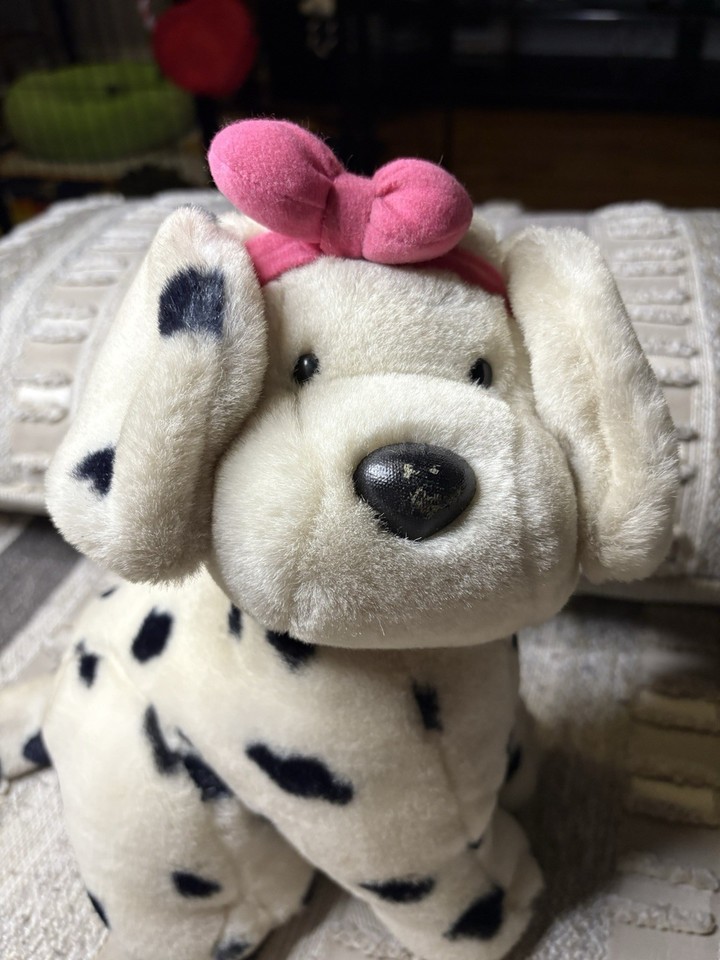 VTG Sanrio Spottie Dottie Dalmatian Dog Pink Bow 10" Tall With Tags | eBay