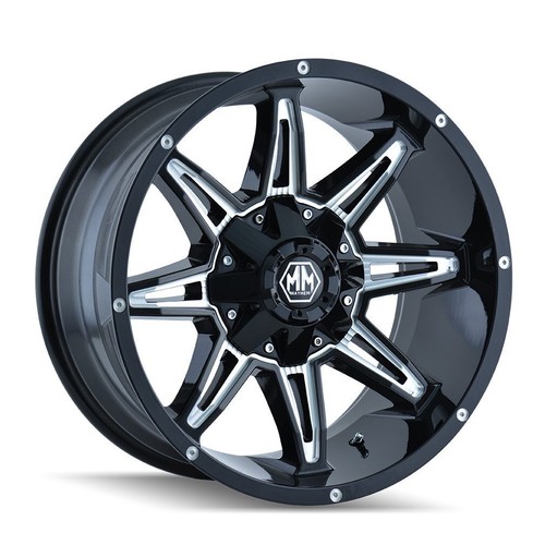 Mayhem Rampage 8090 Black Wheel with Milled Spokes (20x10"/12x139.7mm ...