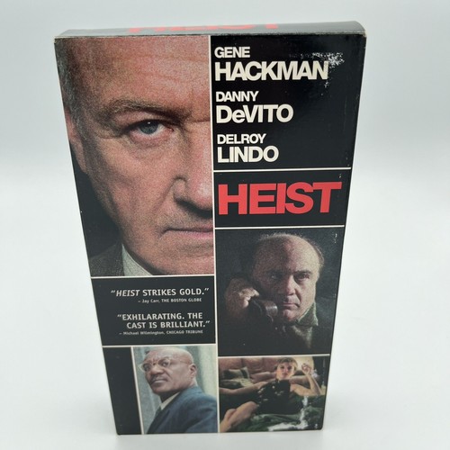 Heist VHS 2002 Gene Hackman Rebecca Pidgeon Danny DeVito Delroy Lindo ...