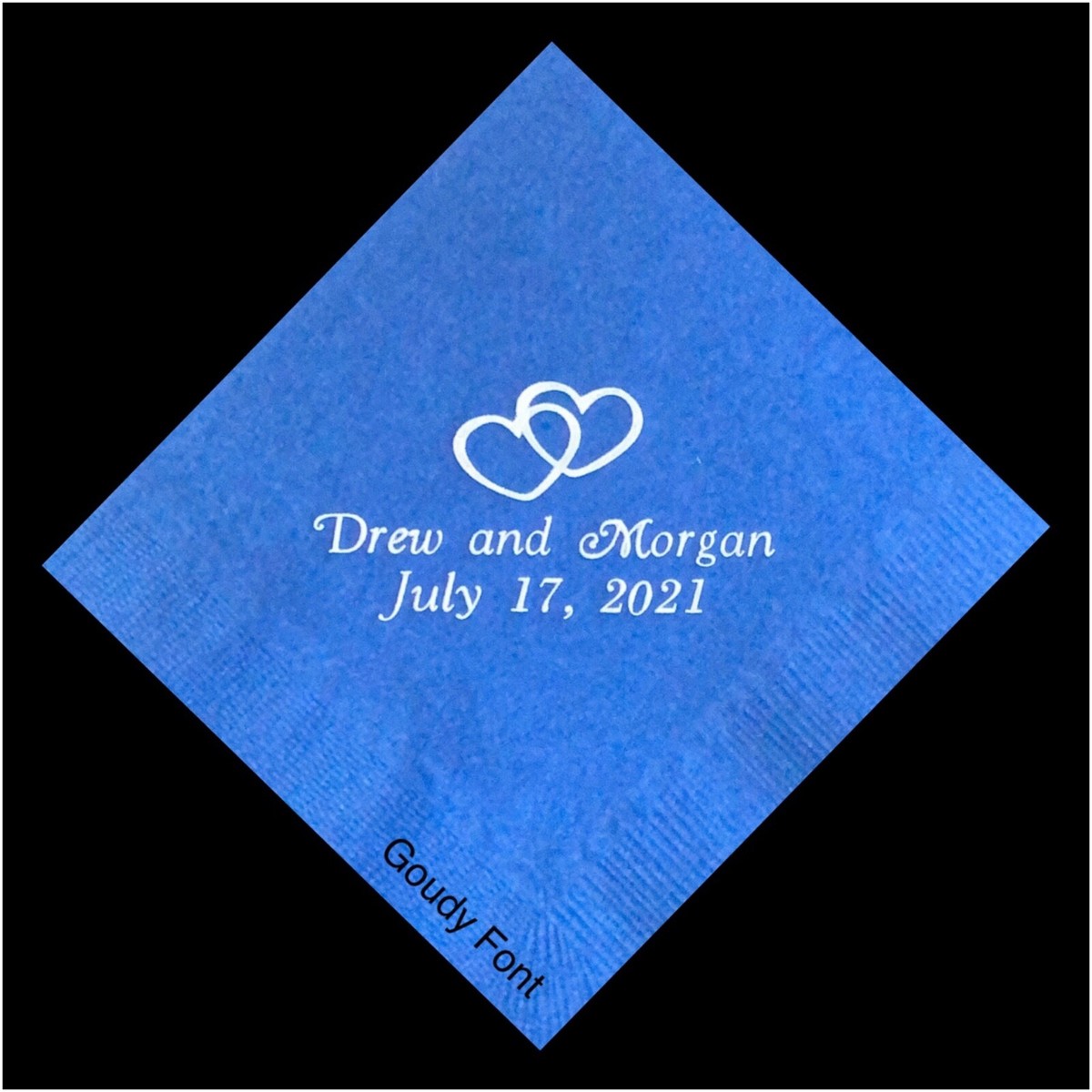 Personalized Bar Napkins Cocktail Napkin Embossed | Personalized Bar