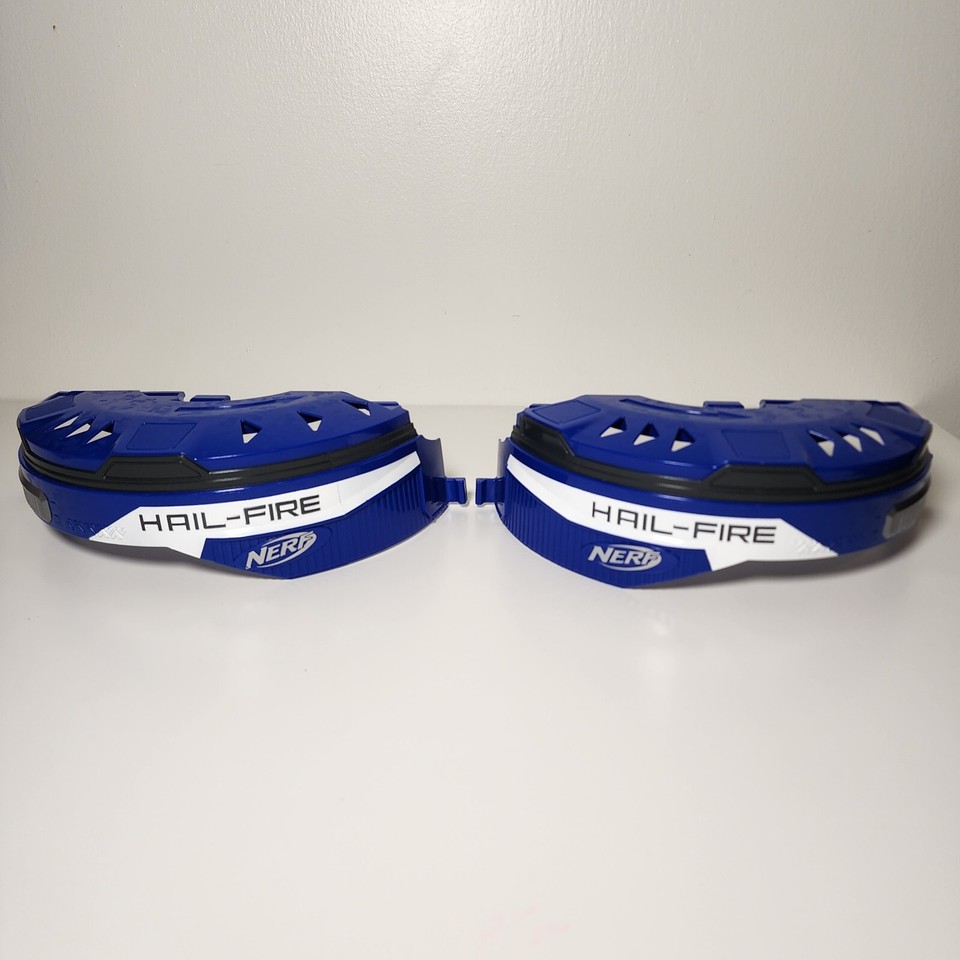 Hasbro Nerf N-Strike Elite Hail-Fire Blaster 8 Reload Clips & 74 Darts ...