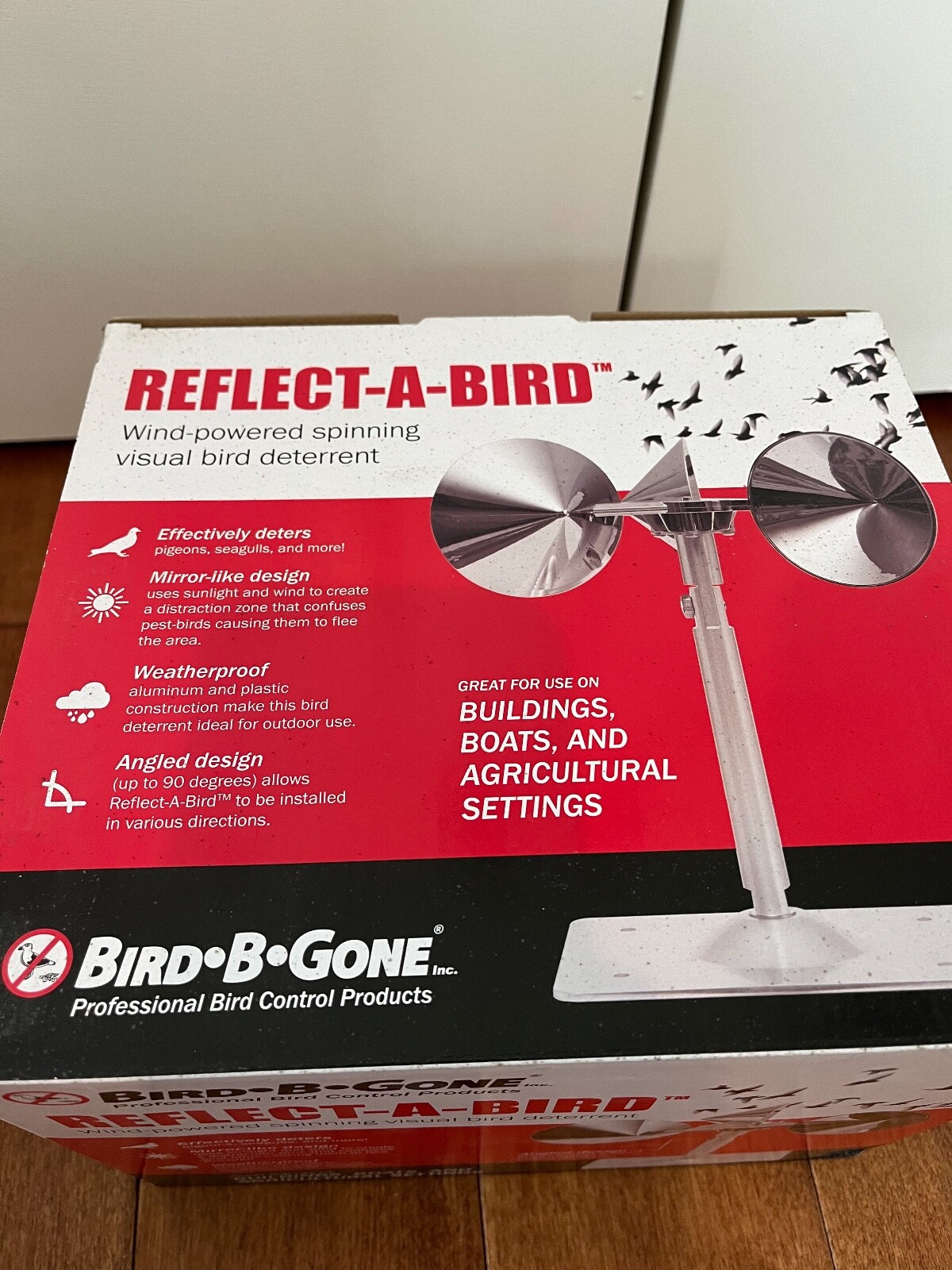 Bird B Gone Reflect-A-Bird Wind Spinner, Bird Deterrent Devices Outdoor | eBay