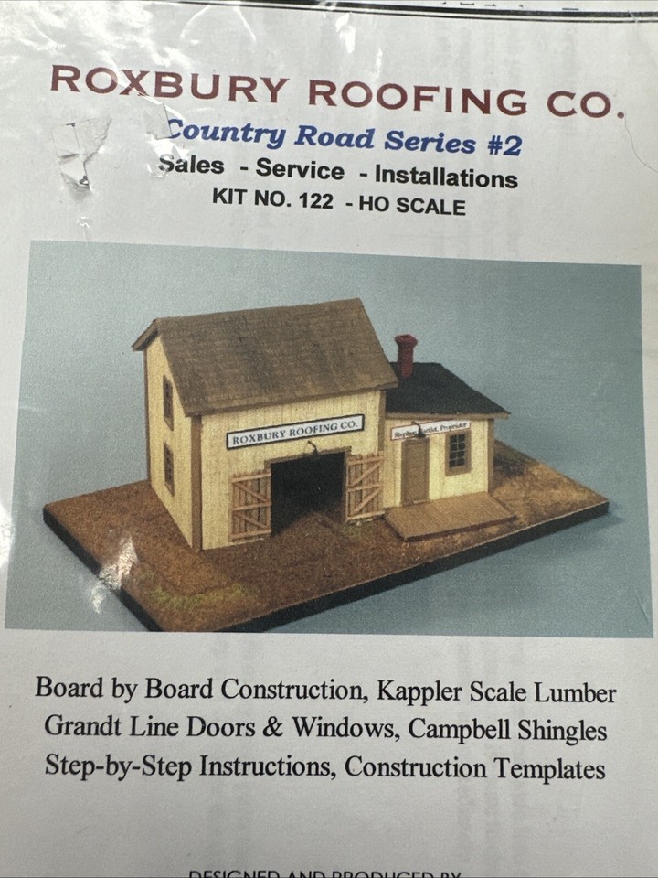 Lakeside scale Models HO Scale Kit #122 - Roxbury Roofing Co. HOn3 ...
