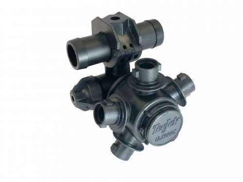QJ365C-750-2-NYB TeeJet 3/4" Double Hose Shanks 5 Outlet Nozzle Body | eBay