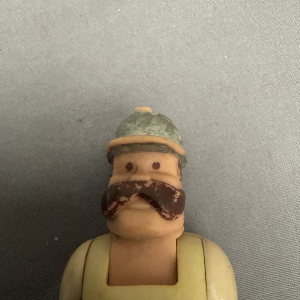Vintage Fisher Price Husky Helpers Construction Worker Action Figure x ...