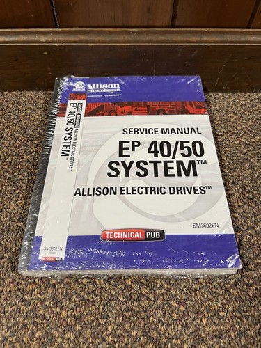 New Genuine Allison Ep40 Ep50 Electric Drive Repair Shop Service Manual ...