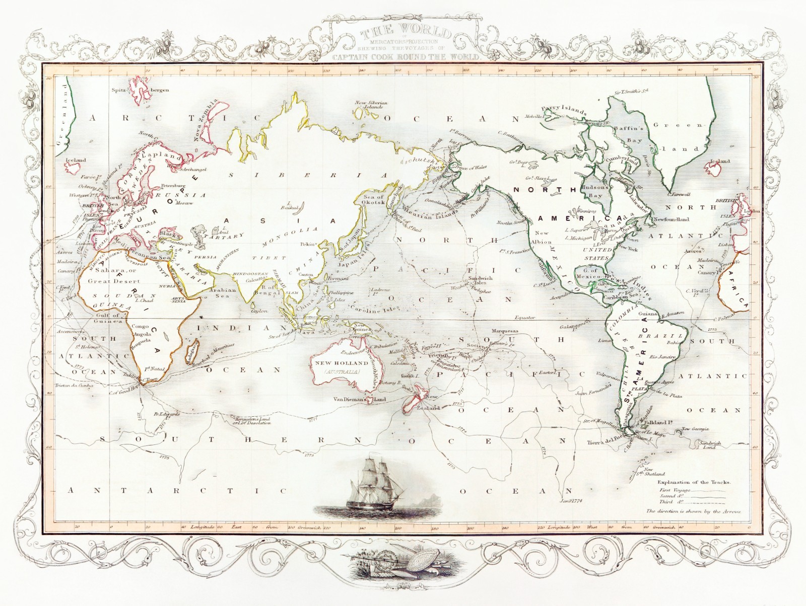 The Voyages Of Captain James Cook (1852) By James Cook. Print 8 x 10 ...