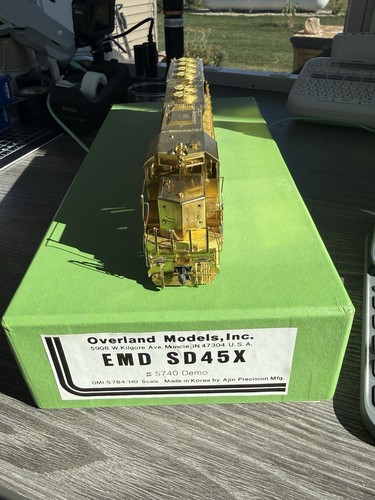 Overland OMI Brass EMD SD45X, Unpainted, Ho scale OMI #5784 Previously ...