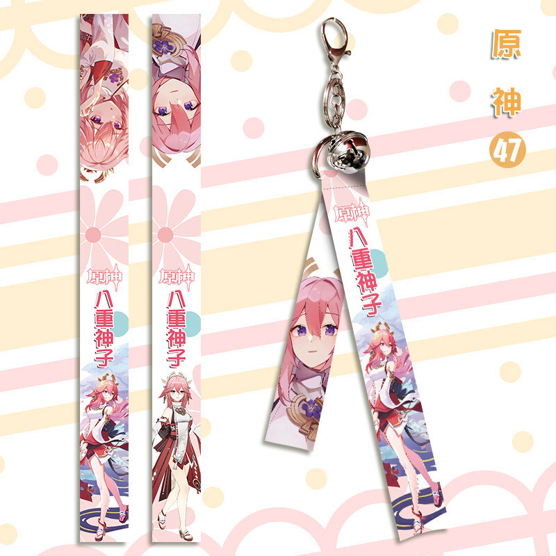 Collection Keyring Props Anime Genshin Impact Yae Miko Keychain Toy ...