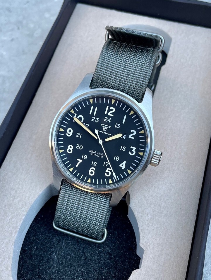G10 Military Issue style Field Watch - Seiko NH35 Auto. - Stainless ...