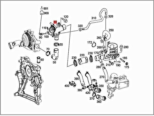 Genuine MERCEDES Thermostat 6512003200 | eBay