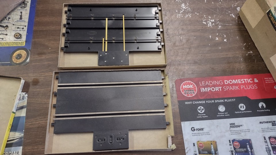 2 AURORA K&B 1/24 1/32 SLOT CAR TERMINAL TRACK SECTIONS NEW BOX | eBay