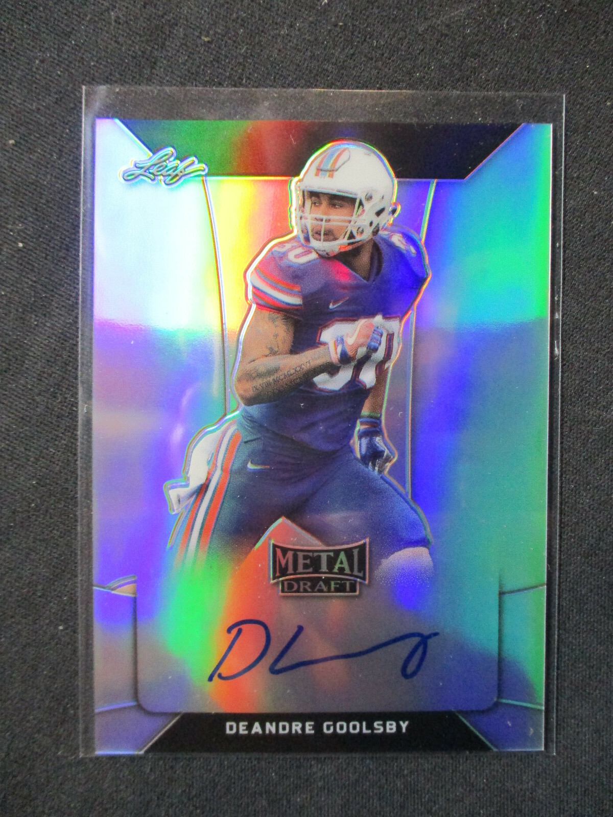 2018 Leaf Metal Draft Autograph #BA-DG2 DeAndre Goolsby Florida Silver ...