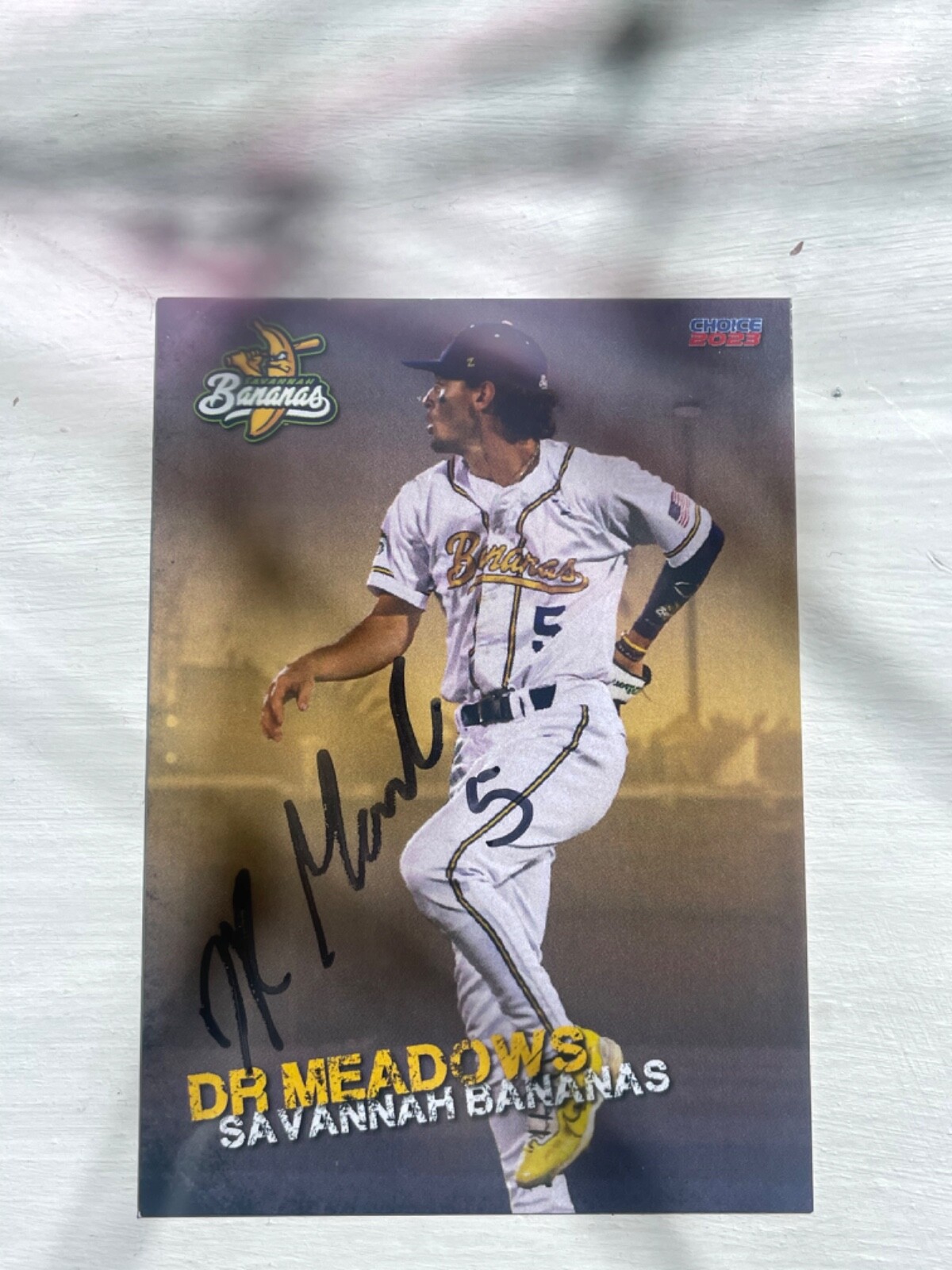 Dr. Meadows Signed Savannah Bananas Team Set card 2023 autographed auto | eBay