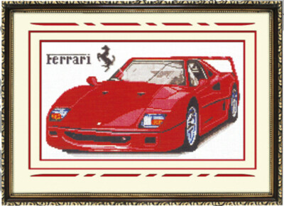 "Ferrari" 14CT counted cross stitch kits 46cm*34cm | eBay Australia