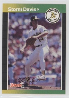 1989 Donruss Storm Davis (*Denotes on Back) #210 00e8 | eBay