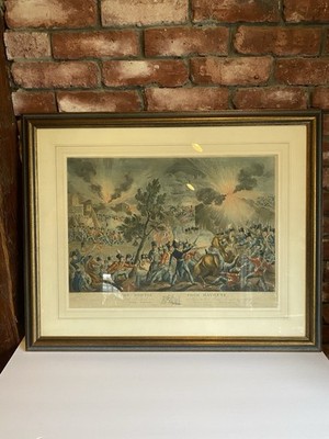 1814 The Sortie From Bayonne Aquatint Engraving William Heath Thomas ...