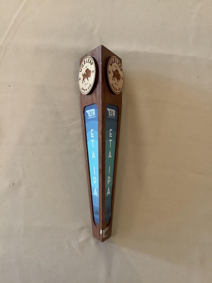 WILD LEAP THREE SIDED ETA IPA BEER TAP HANDLE | eBay