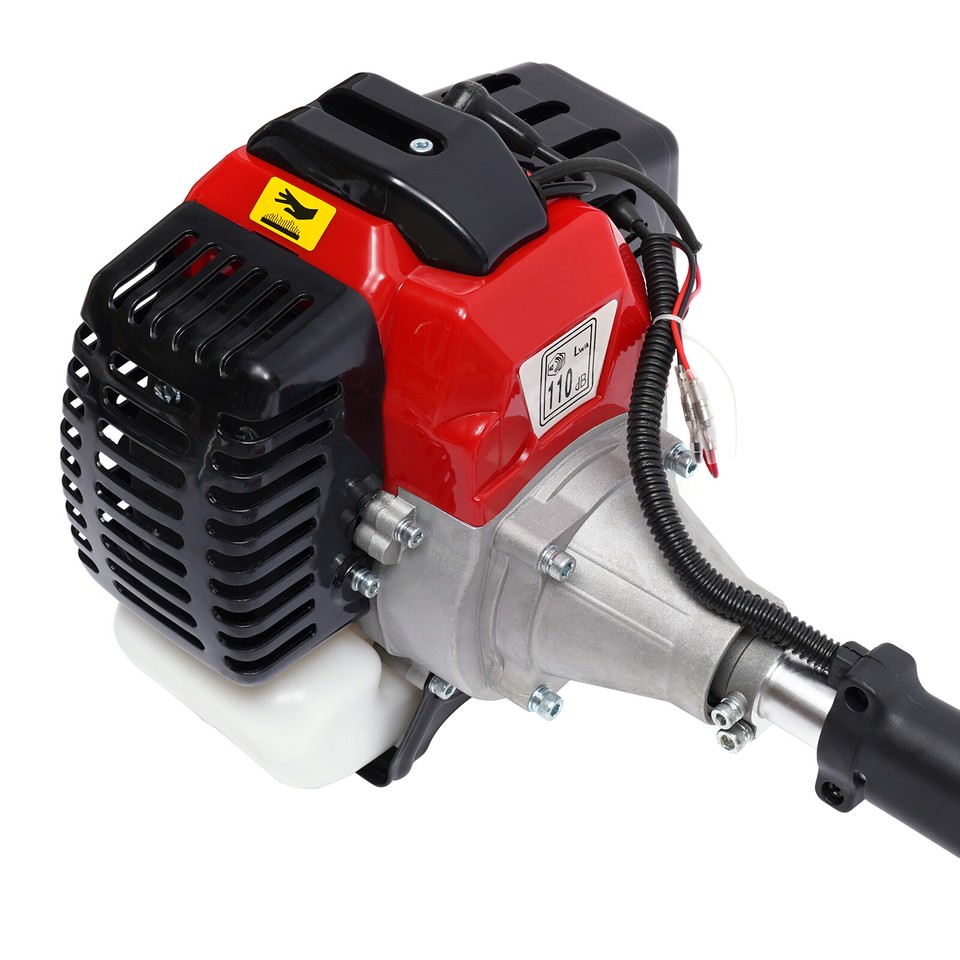 52CC 10-in-1 Gas String Trimmer 2-Stroke Brush Cutter Straight Shaft ...