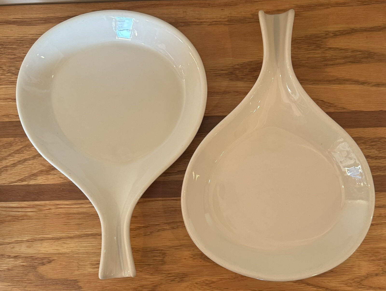 2 HALL China Handled Breakfast SKILLETS Restaurant Ware 1677 OVEN TO ...