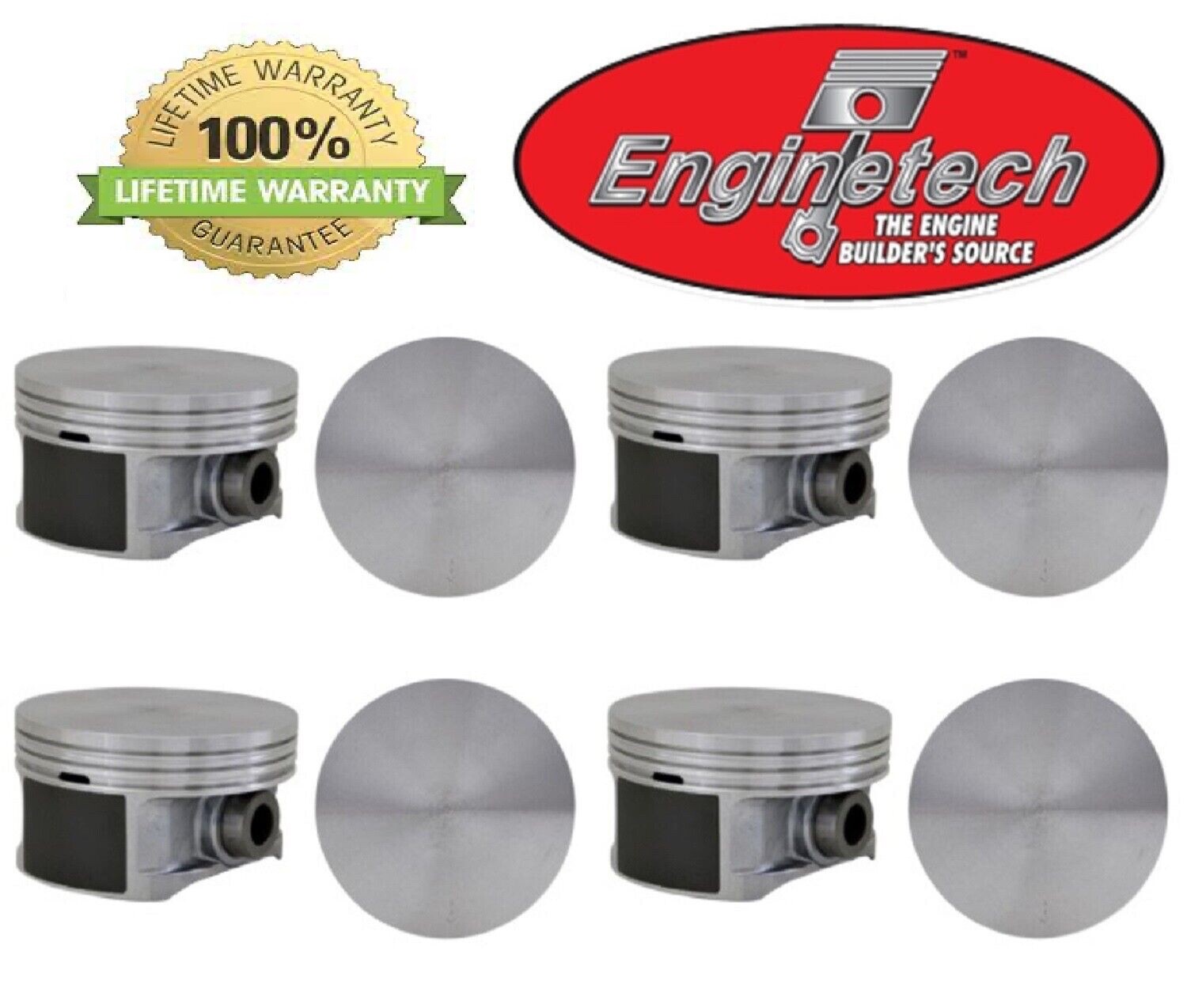 (8) CHEVY CORVETTE GENIII 5.7 LS1 NEW ENGINETECH FLOATING PIN PISTONS ...