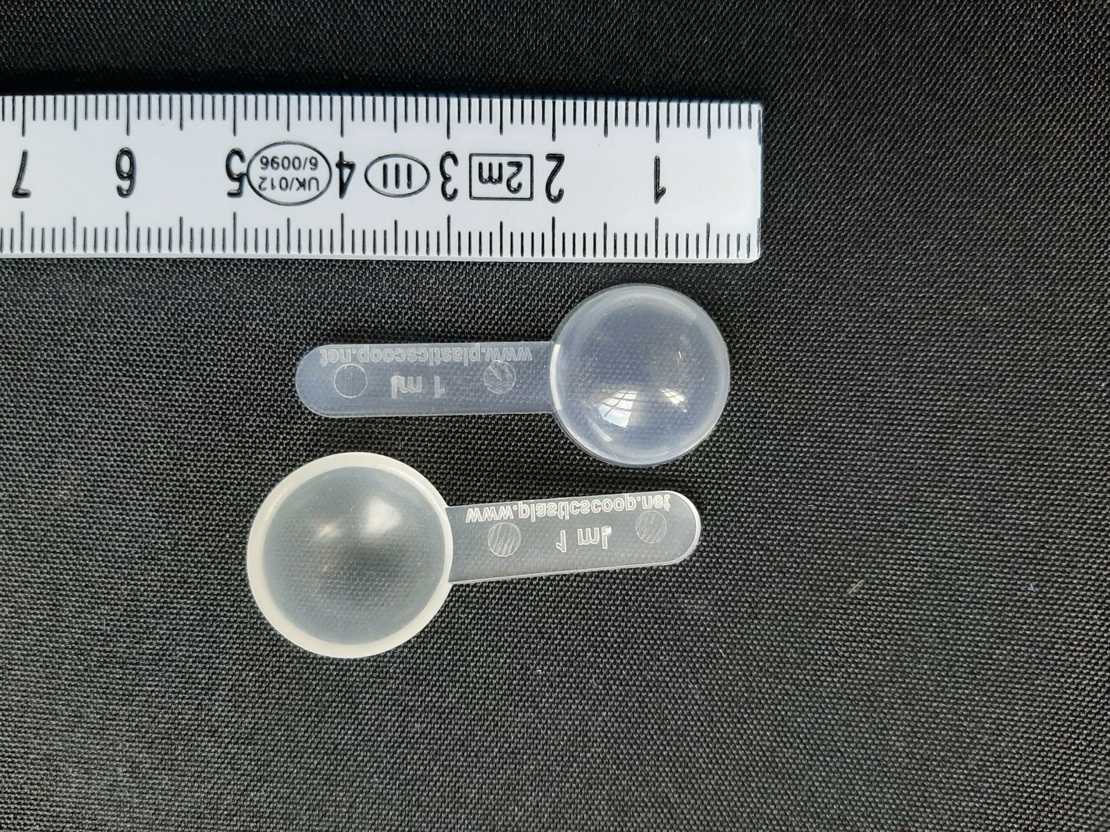 5 x 1ml clear measuring spoon 1.0ml measure micro scoop plastic 1000mg ...