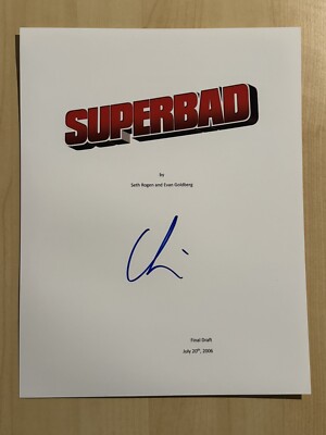 CHRISTOPHER MINTZ PLASSE SIGNED SCRIPT COVER AUTOGRAPHED SUPERBAD MCLOVIN COA | eBay
