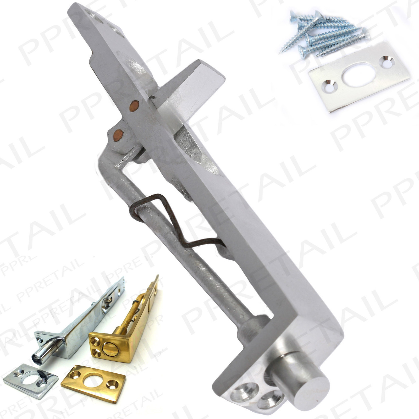 CHOOSE FINISH 150mm FLUSH FIT DOOR BOLT LOCK + SCREWS Door Edge LEVER ...