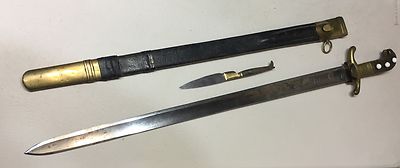 German Imperial Hunting Dagger Cutlass Sword W/ Knife HIRSCHFANGER ...