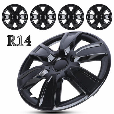 (4 Pack)14 Inch Universal Wheel Rim Cover Hubcaps Snap On Car Truck Fit ...