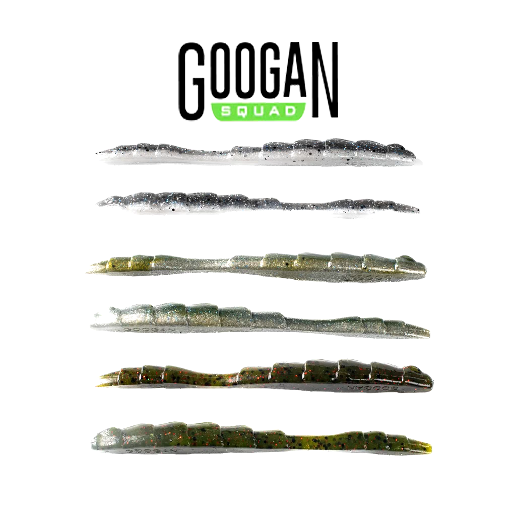 Googan Baits 5" Drag n Drop 7pk Watermelon Red Natural Murky Minnow ...