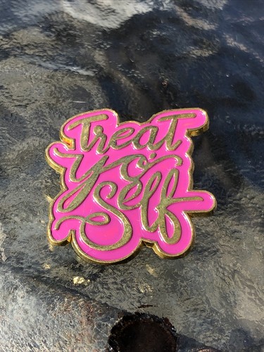 Treat Yo Self Inspirational Self Help Gold Tone Metal Travel Lapel Pin ...