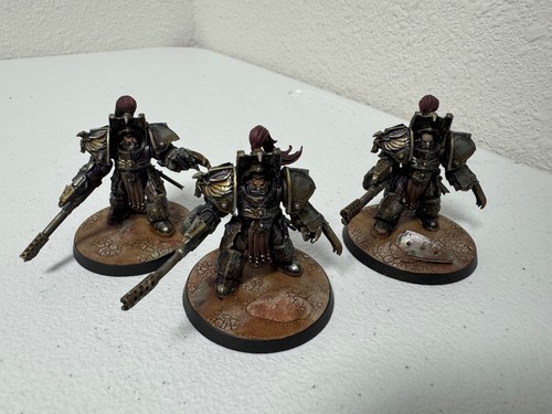 Warhammer 40000 40K Adeptus Custodes Aquilon Terminators x3 painted 7/ ...