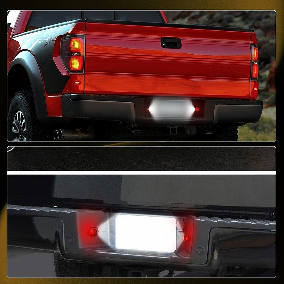 4X RED Tube LED License Plate Tag Light Lamp for 1999-2016 Ford F150 ...
