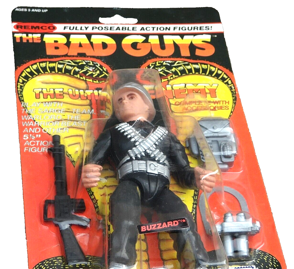 Bad Guys The Ultimate Enemy Action Figure Remco 1982 MOC Buzzard ...