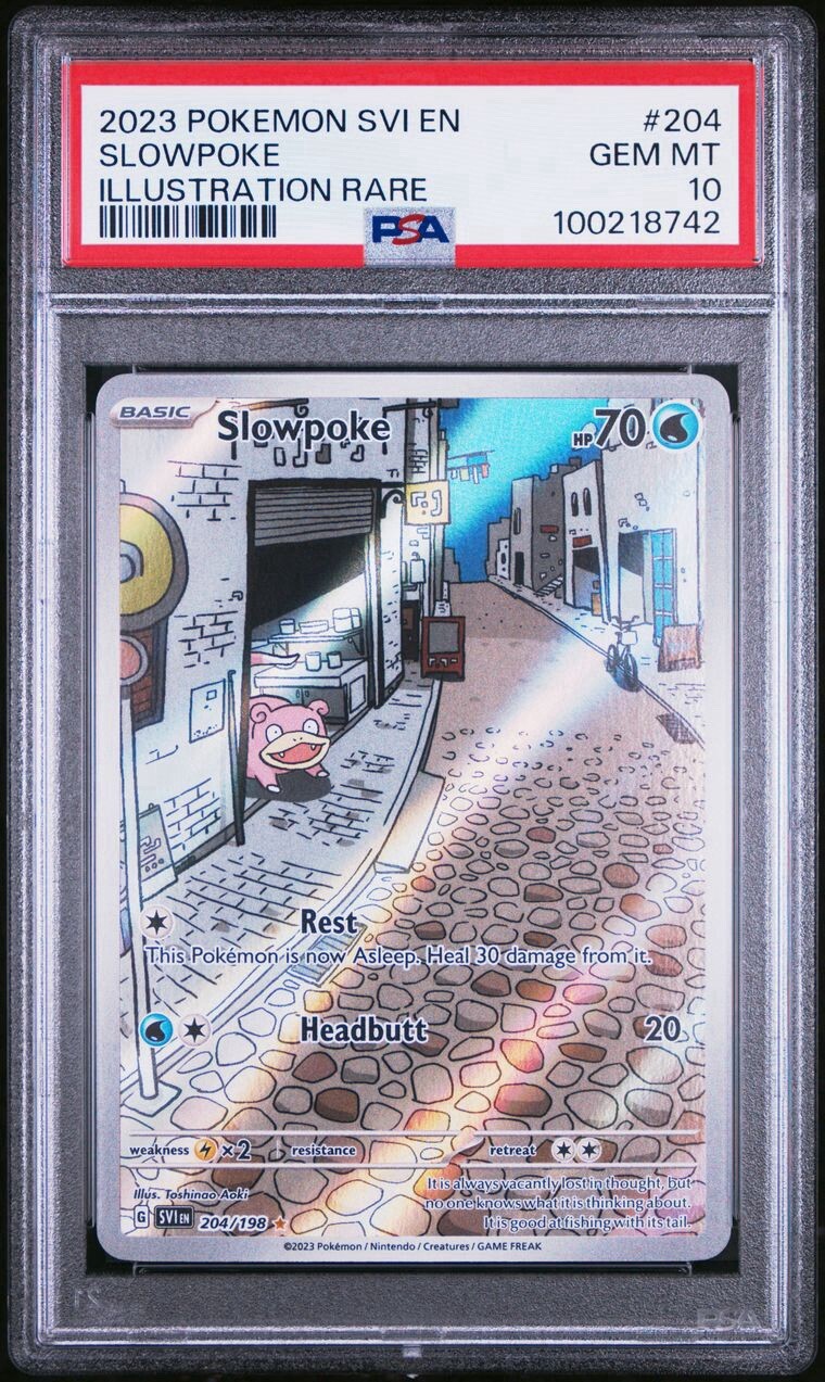 Slowpoke 2023 Scarlet & Violet #204/198 Illustration Rare Price Guide ...