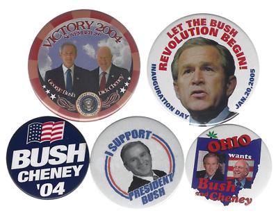 GEORGE W. BUSH CAMPAIGN BUTTONS - GROUP OF 5 - LOT B | eBay