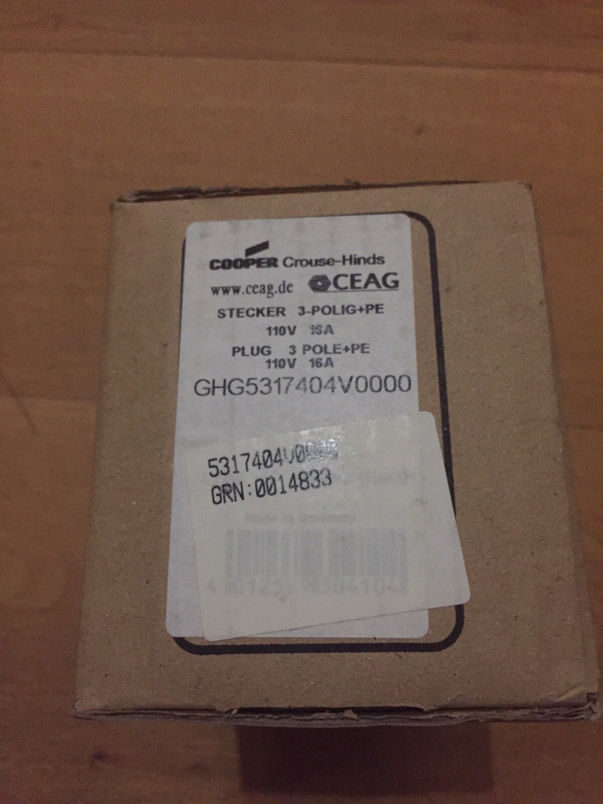 Ceag GHG5317404V0000 16 Amp EX Plug 3P+PE 110V ATEX | eBay UK