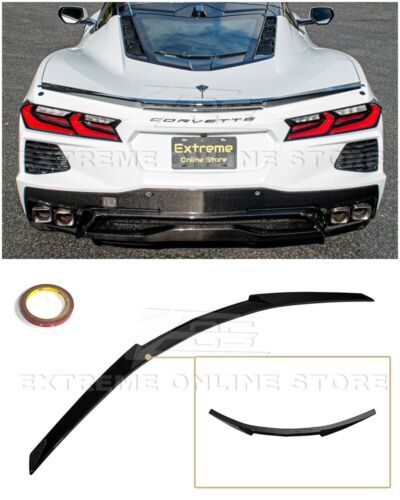 EOS CARBON FLASH AIR DESIGN LOW PROFILE REAR SPOILER WING FOR CORVETTE ...