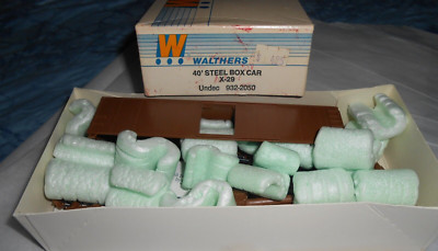 HO Train WALTHERS KIT#932-2105 40' SS WOOD BOX w/Dreadnaught Ends CMStP ...