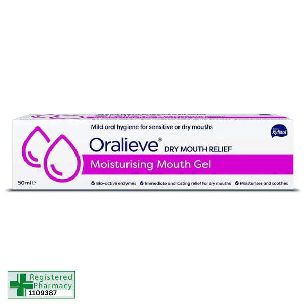 3 X Oralieve Moisturising Dry Mouth GEL 50g (3 Tubes of 50g) - Stock ...
