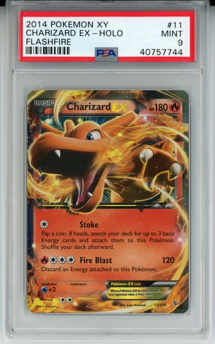 2014 POKEMON FLASHFIRE CHARIZARD EX #11 HOLO PSA 9 MINT #40757744 | eBay